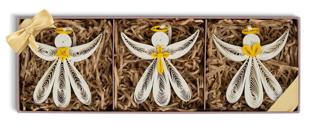 Quilled Angel Ornaments Box Set – SunStruck Gift Boutique